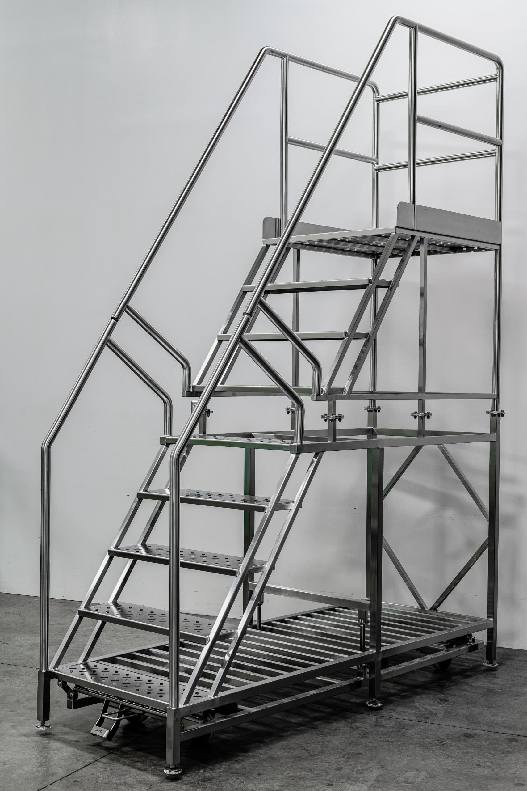 Cleanroom Mobile Ladder Stands - Carolina Mechanical Services, Inc