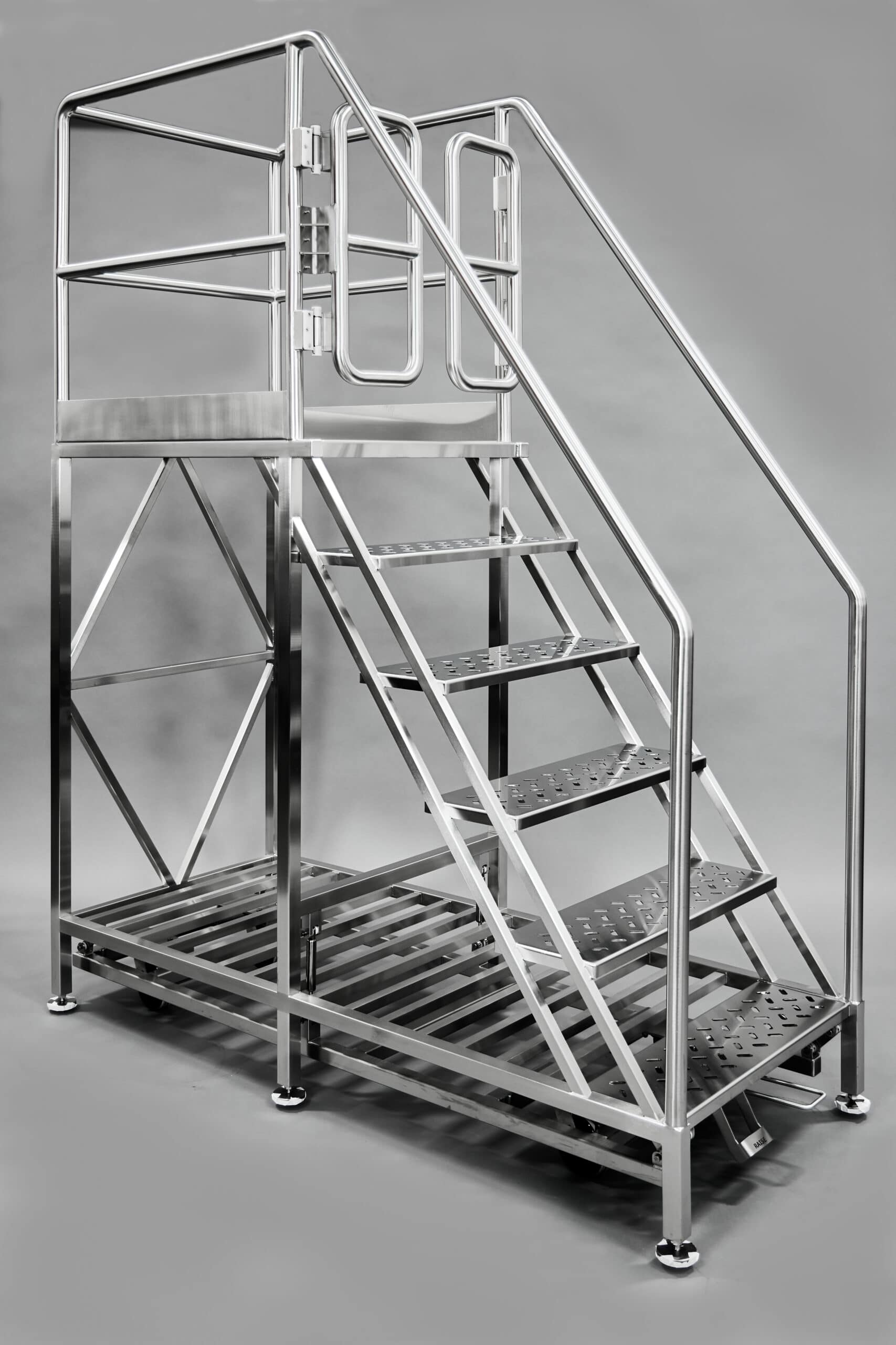 Cleanroom Mobile Ladder Stands - Carolina Mechanical Services, Inc